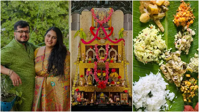 ಗೀತಾ ಭಾರತಿ ಭಟ್ ಮನೆಯಲ್ಲಿ ಪೂಜೆ, ಹಬ್ಬದೂಟ